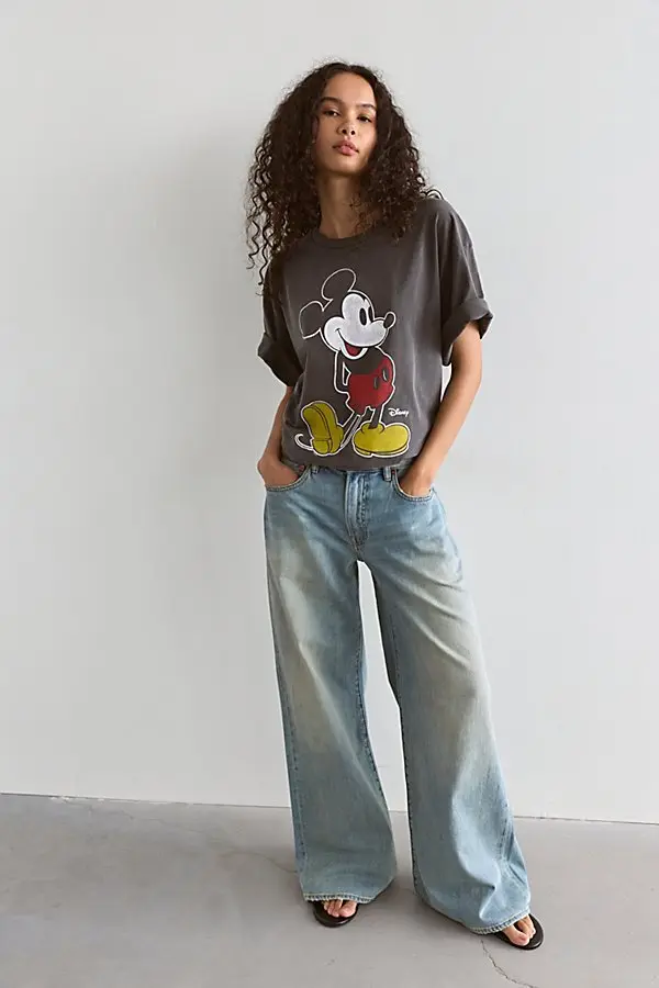 Junk Food Clothing Junk Food Classic Mickey Crackle T-shirt