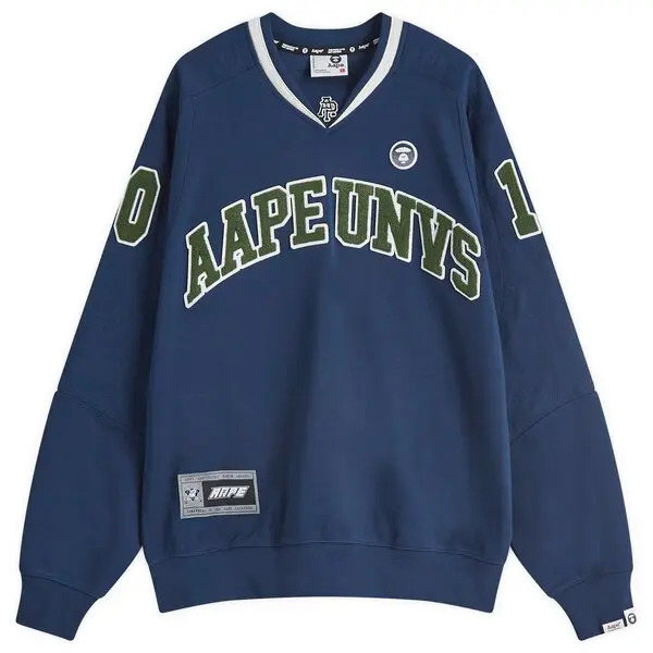 AAPE BY *A BATHING APE Ice Hockey Jersey Sweatshirt