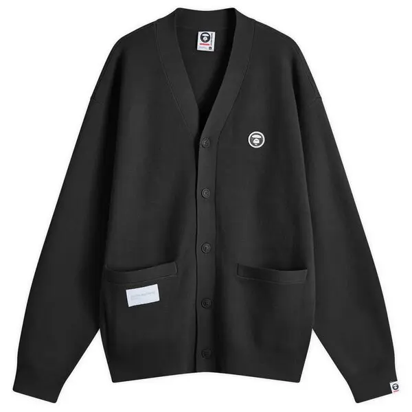 AAPE BY *A BATHING APE Camo Badge Knit Cardigan