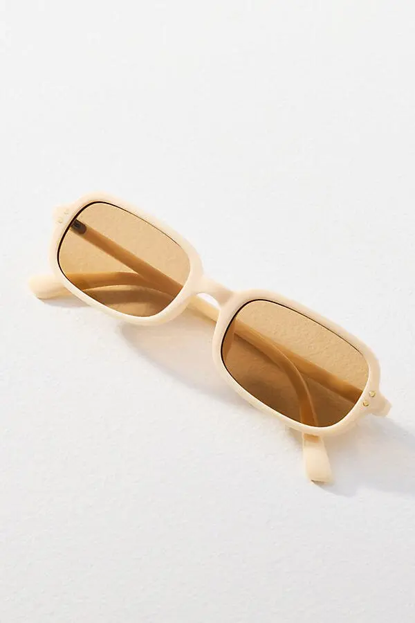 I-SEA Rectangle Tortoiseshell Sunglasses - Cream