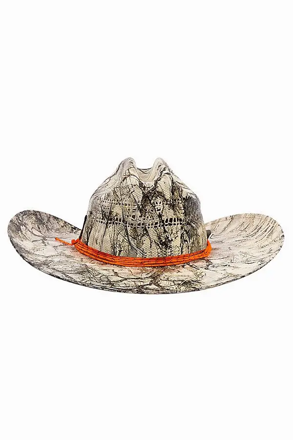 MESHIKA HATS Posty Snow Camouflage Rancher - Without Barbed Wire