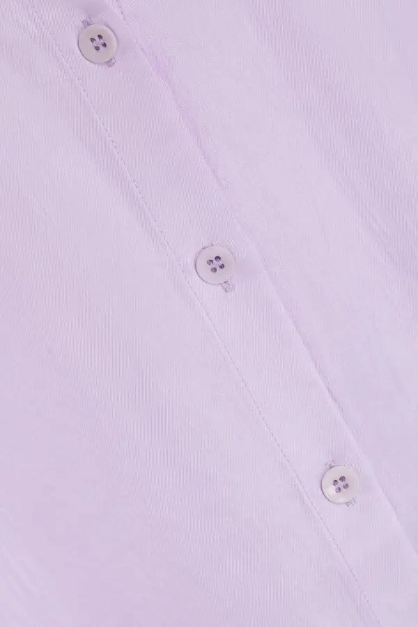 Tibi Oversized Satin-twill Shirt