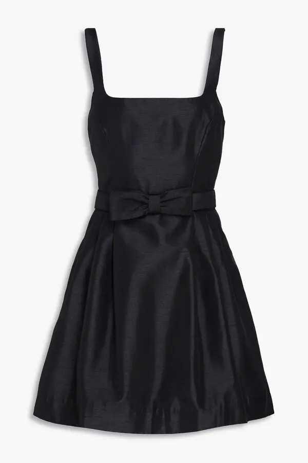 NICHOLAS Bow-detailed Taffeta Mini Dress