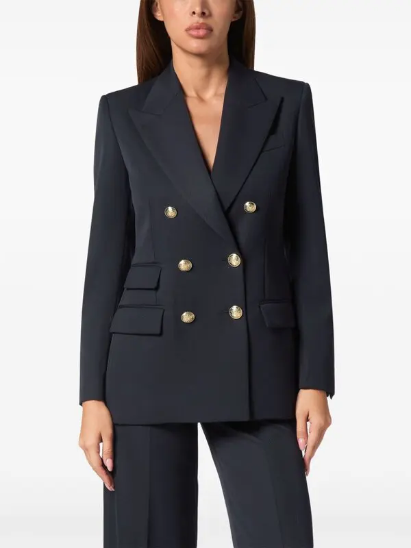 Philipp Plein Marine-fit Wool Blazer - Blue