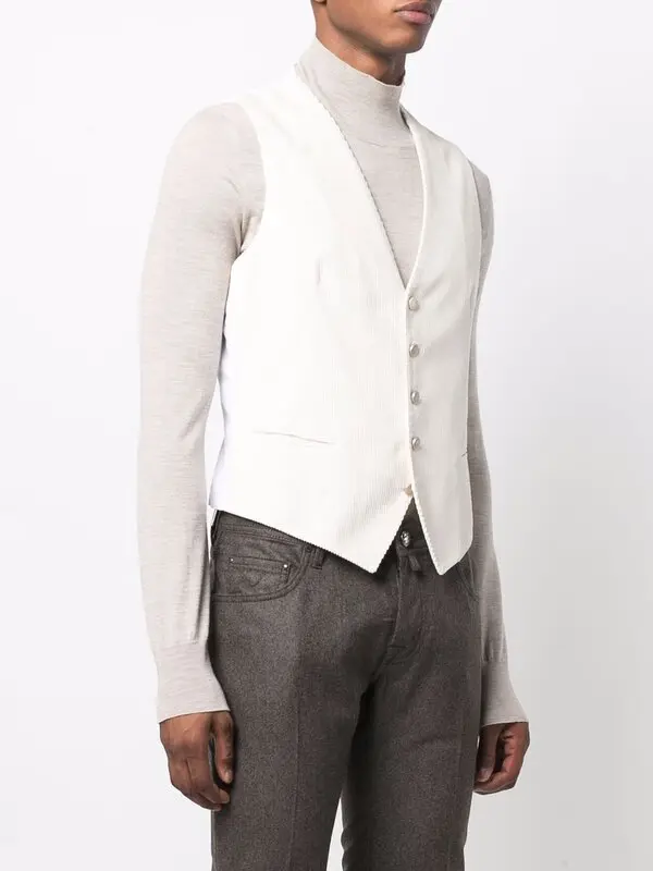 Tagliatore Corduroy Single-breasted Waistcoat