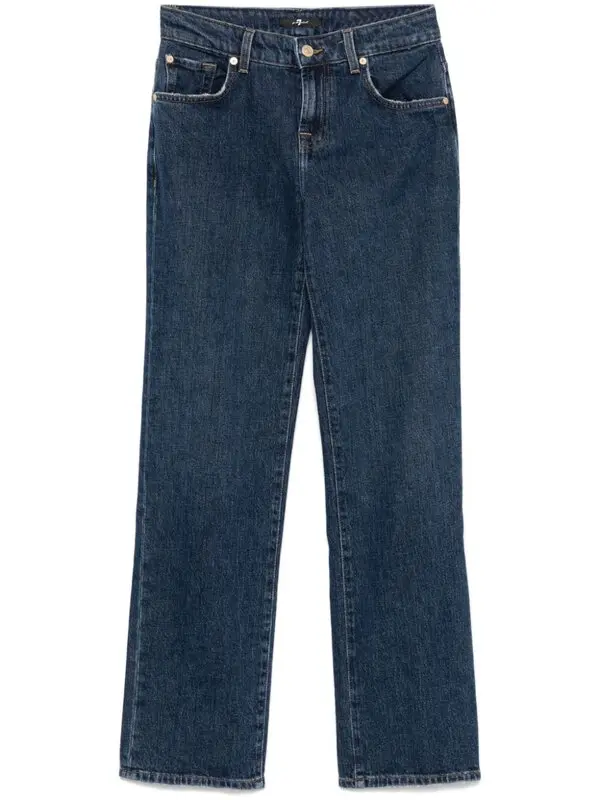 7 For All Mankind Calie Straight Leg Jeans - Blue
