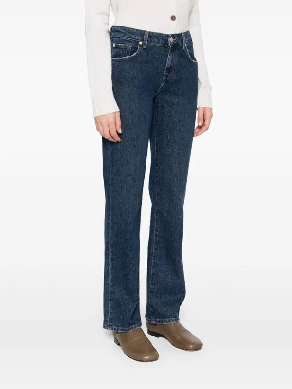 7 For All Mankind Calie Straight Leg Jeans - Blue