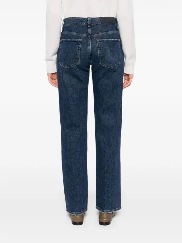 7 For All Mankind Calie Straight Leg Jeans - Blue