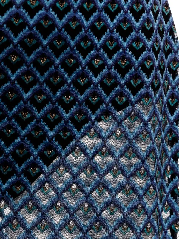Agua Bendita Azure Sari Maxi Dress