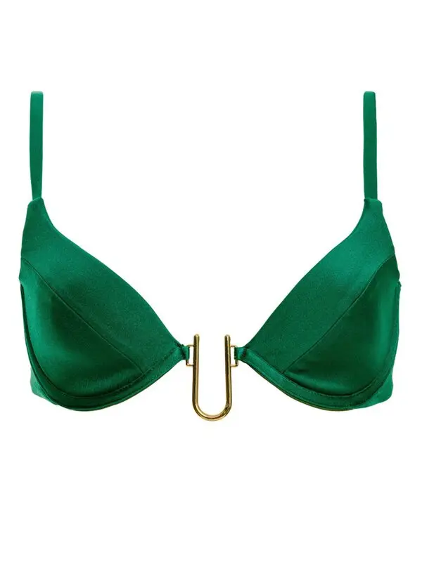 Agua Bendita Ventura Leika Bikini Top - Green