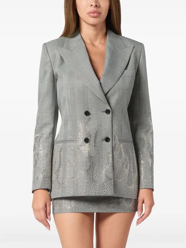Philipp Plein Flame-appliqué Blazer