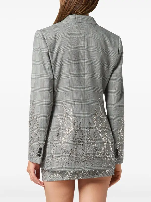 Philipp Plein Flame-appliqué Blazer