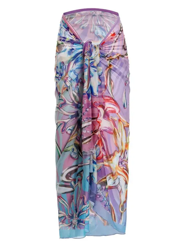 Agua Bendita Marine Sarong - Purple