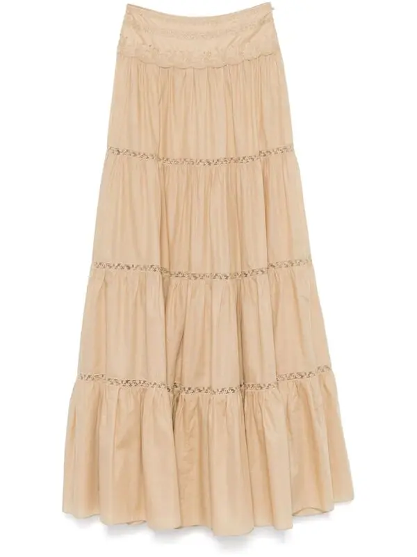 Ermanno Scervino Floral-embroidered Maxi Skirt