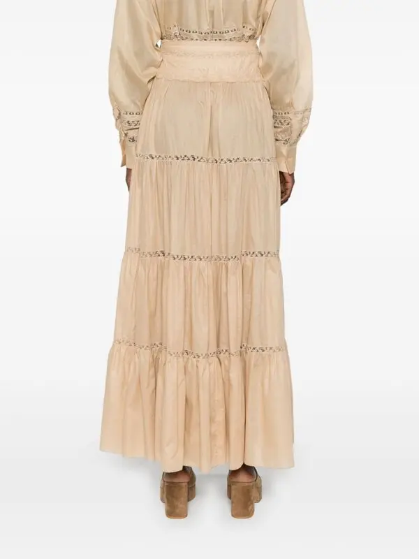 Ermanno Scervino Floral-embroidered Maxi Skirt