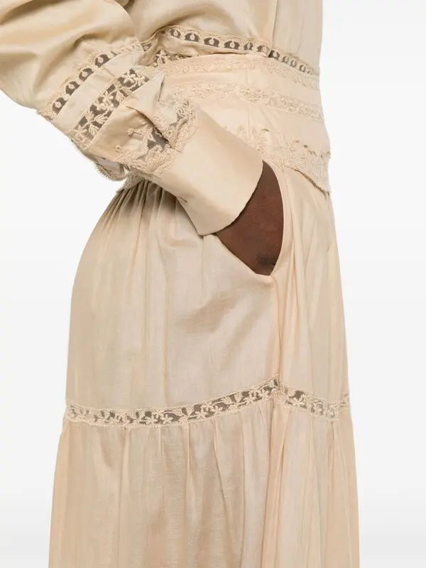 Ermanno Scervino Floral-embroidered Maxi Skirt