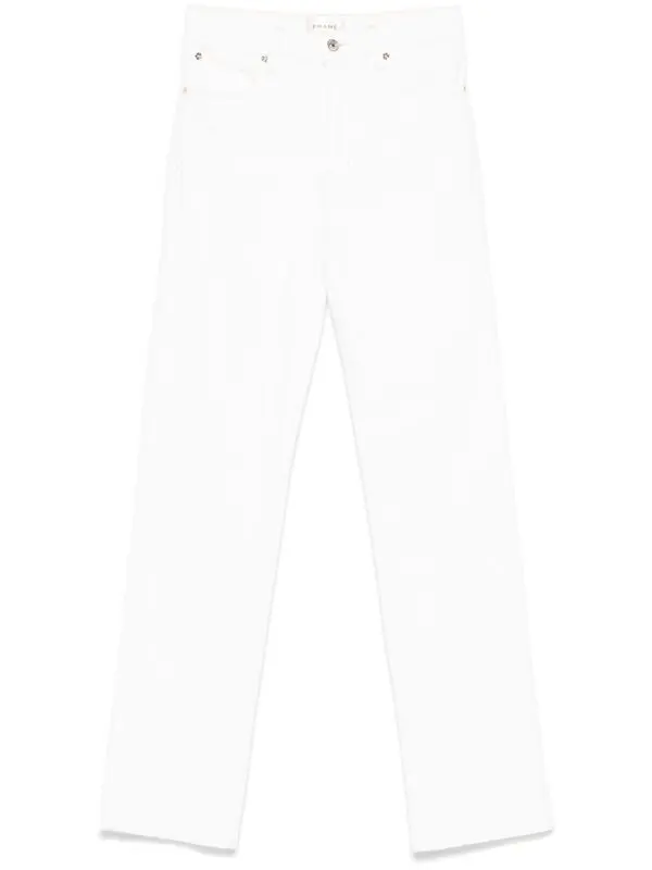 FRAME The Ruler Straight-leg Jeans - White