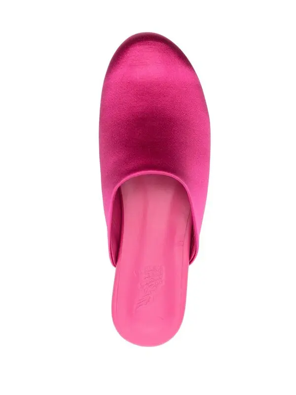ANCIENT GREEK SANDALS Satin Slippers - Pink