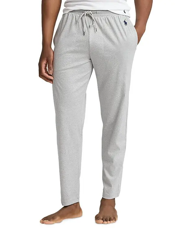 Polo Ralph Lauren Luxury Mercerized Cotton Patch Pocket Pajama Pants - Andover Heather/cruise Navy