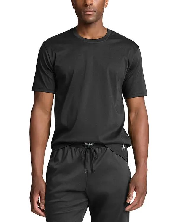 Polo Ralph Lauren Luxury Mercerized Cotton Short Sleeve Crew T-shirt - Polo Black/ White