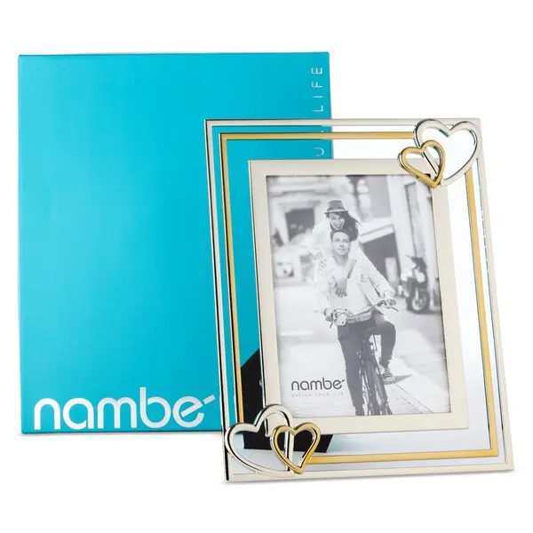 NAMBE Amore Picture Frame, 5 X 7 Exclusive - Silver