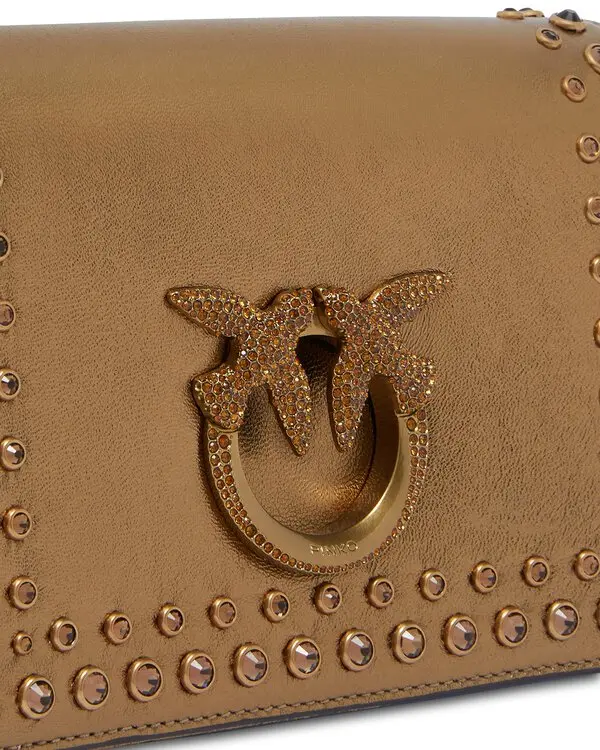 Pinko Love Click Mini Bag In Bronze - 50% Off | Editorialist