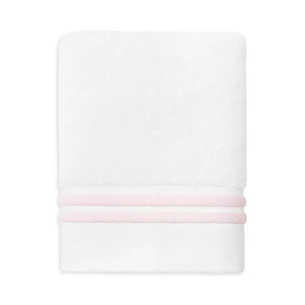 SFERRA Aura Nuova Wash Cloth - White/ Pink
