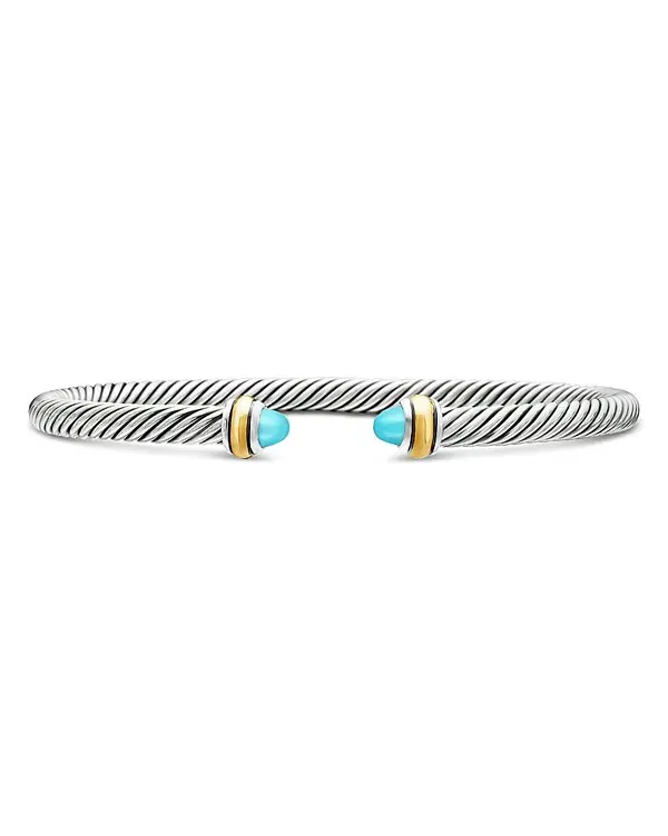 David Yurman Classic Cable Bracelet With - Turquoise