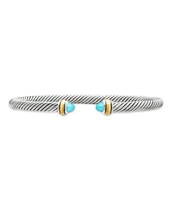 David Yurman Classic Cable Bracelet With - Turquoise