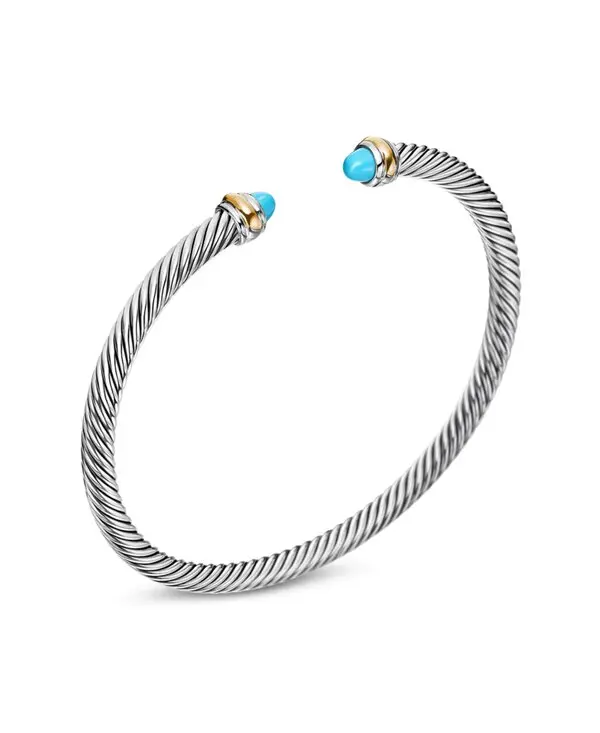 David Yurman Classic Cable Bracelet With - Turquoise
