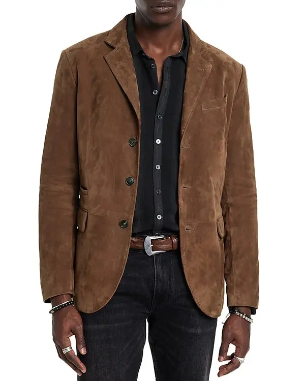 John Varvatos Slim Fit Leather Sport Jacket
