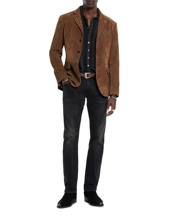 John Varvatos Slim Fit Leather Sport Jacket