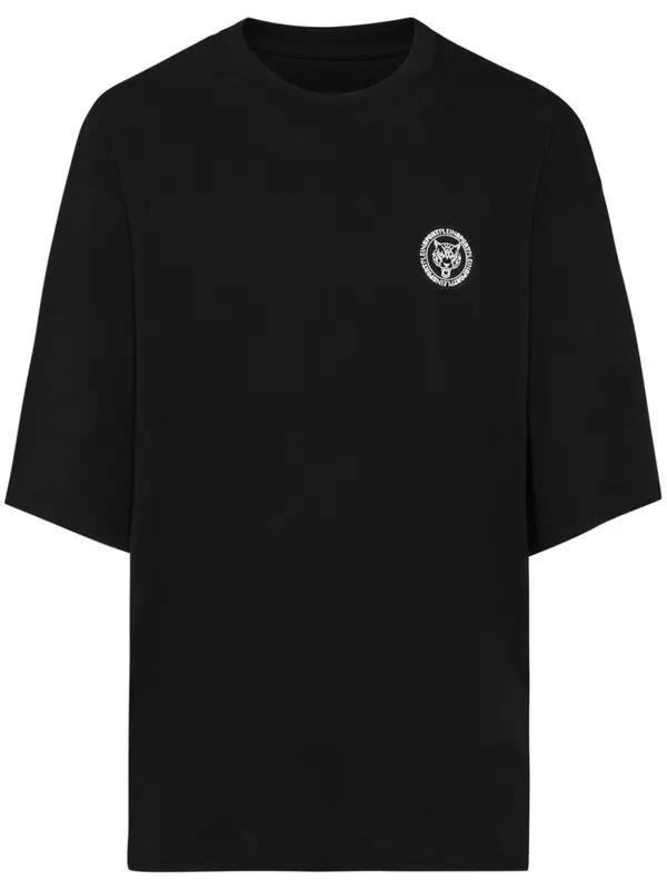PLEIN SPORT Crew-neck Cotton T-shirt