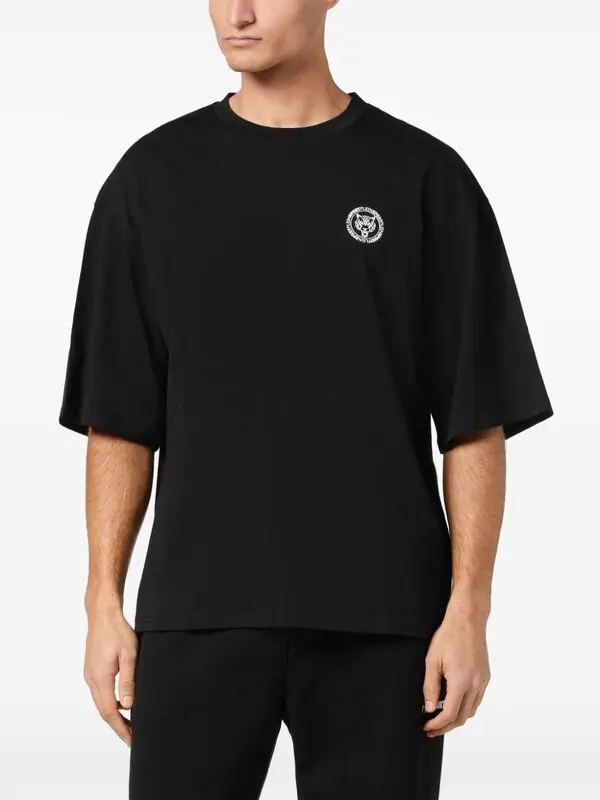 PLEIN SPORT Crew-neck Cotton T-shirt