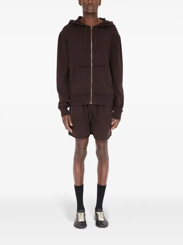MAISON MARGIELA Zipped Hoodie - Brown