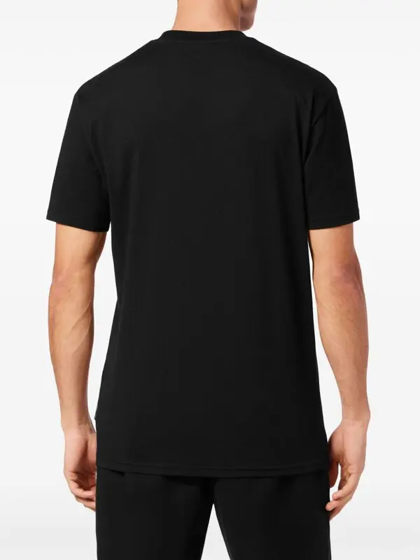 PLEIN SPORT Tiger-print Logo-patch T-shirt - Black