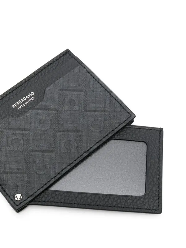 FERRAGAMO Gancini-print Cardholder