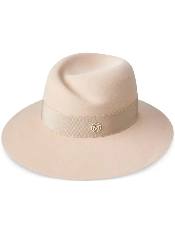 MAISON MICHEL Virginie Fedora Hat - Neutrals