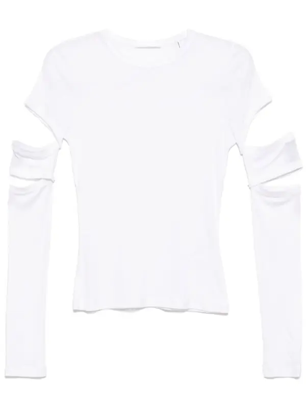 Helmut Lang Cut-out T-shirt - White
