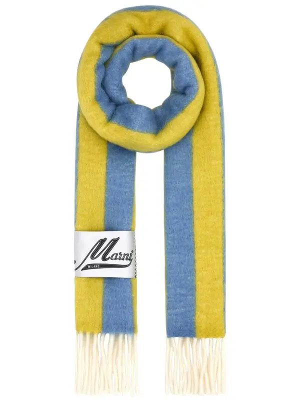 Marni Striped Scarf - Blue