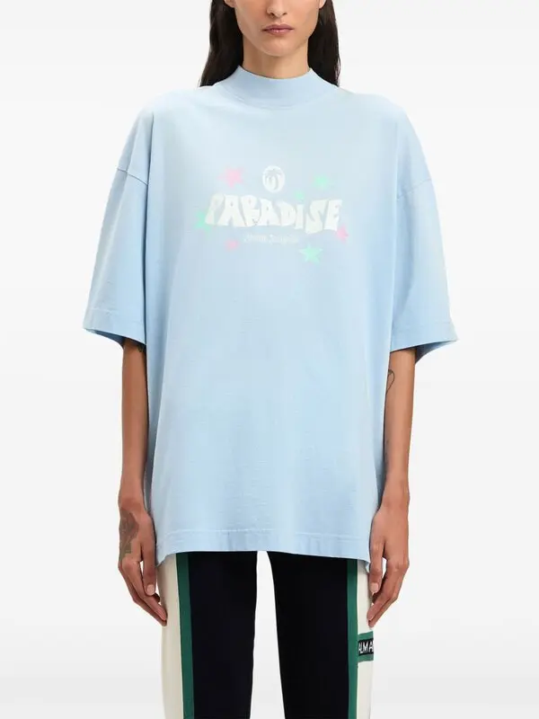 Palm Angels Paradise Palm T-shirt - Blue
