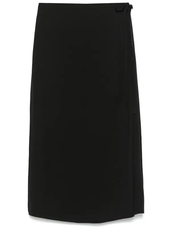 Theory Wrap Midi Skirt