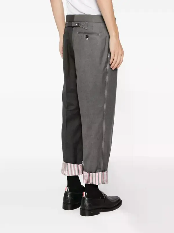 Thom Browne Two-tone Wool Trousers