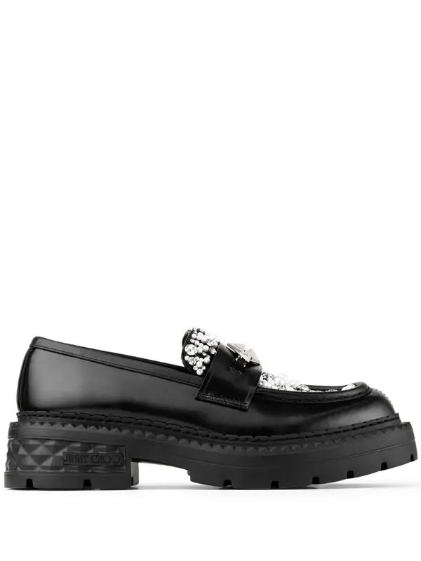 JIMMY CHOO Marlow Diamond Loafers