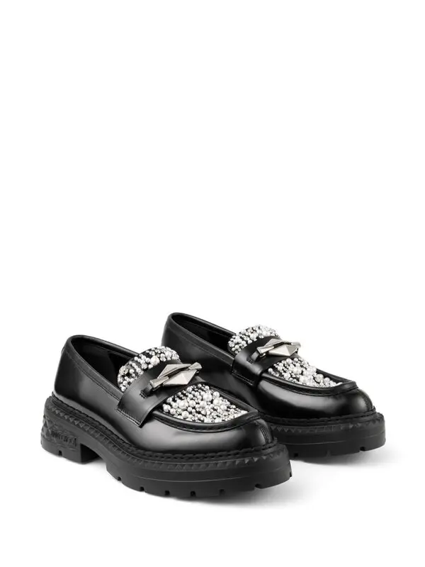 JIMMY CHOO Marlow Diamond Loafers