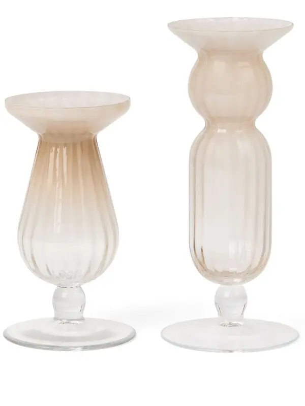 Brunello Cucinelli Murano Glass Vases - White
