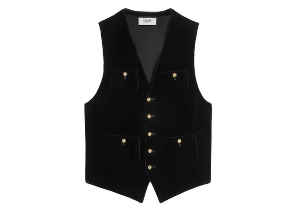 Celine Cotton Velvet Waistcoat