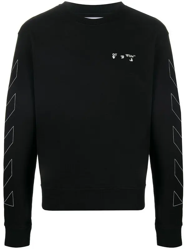 Off-White Slim Fit Diag Logo Sweatshirt