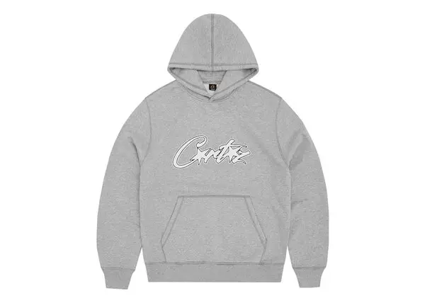 CORTEIZ Satin Allstarz Applique Hoodie - Grey