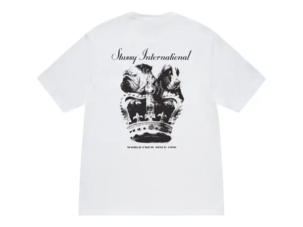 StÜssy Dog Crown Tee Shirt - White
